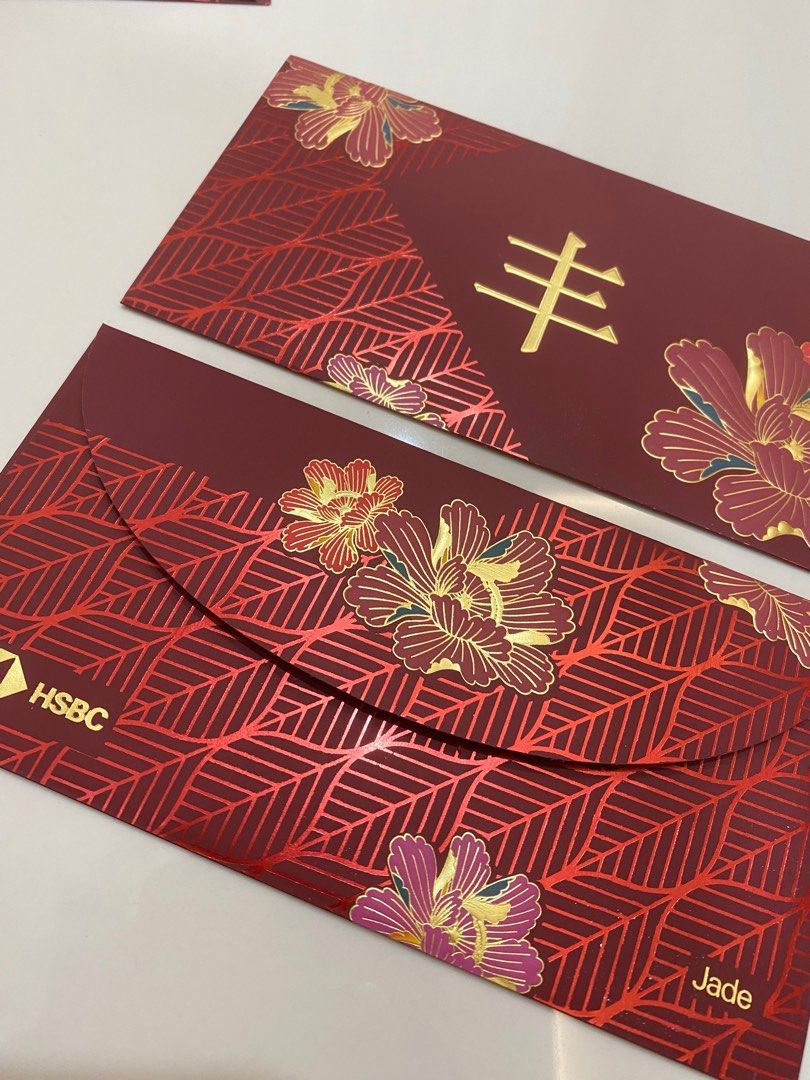 HSBC Jade exclusive red packets, Hobbies & Toys, Stationery & Craft ...