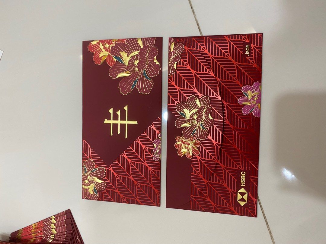 HSBC Jade exclusive red packets, Hobbies & Toys, Stationery & Craft ...