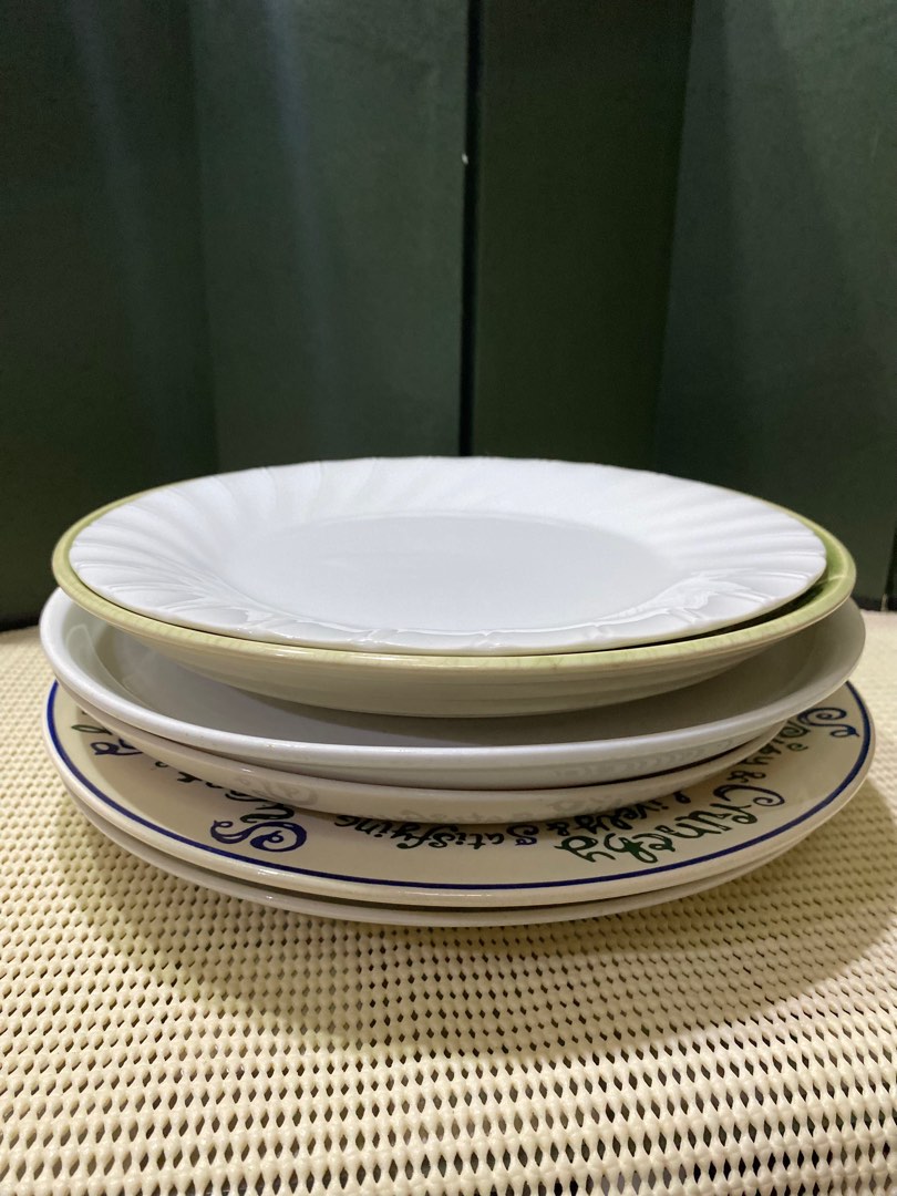 Japan Surplus Assorted Big Plates (6pcs.) on Carousell