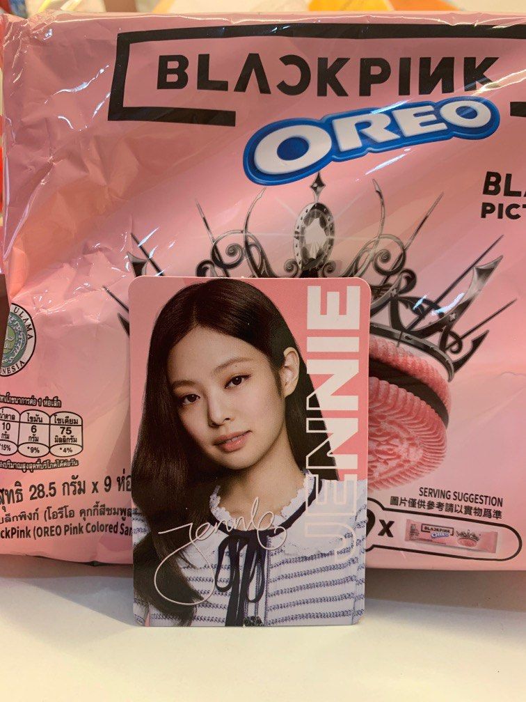Jennie blackpink Oreo photo card, Everything Else on Carousell