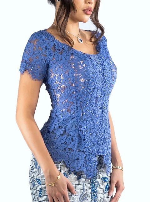 Kebaya Wirda - Kebaya Luna (Periwinkle Blue), Women's Fashion, Dresses ...