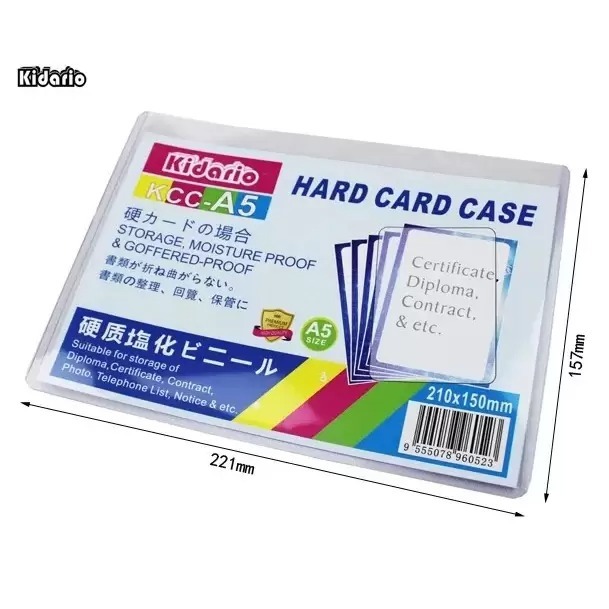 Kidario Plastic Hard Card Case A5/A4/A3, Hobbies & Toys, Stationery & Craft, Art & Prints on ...