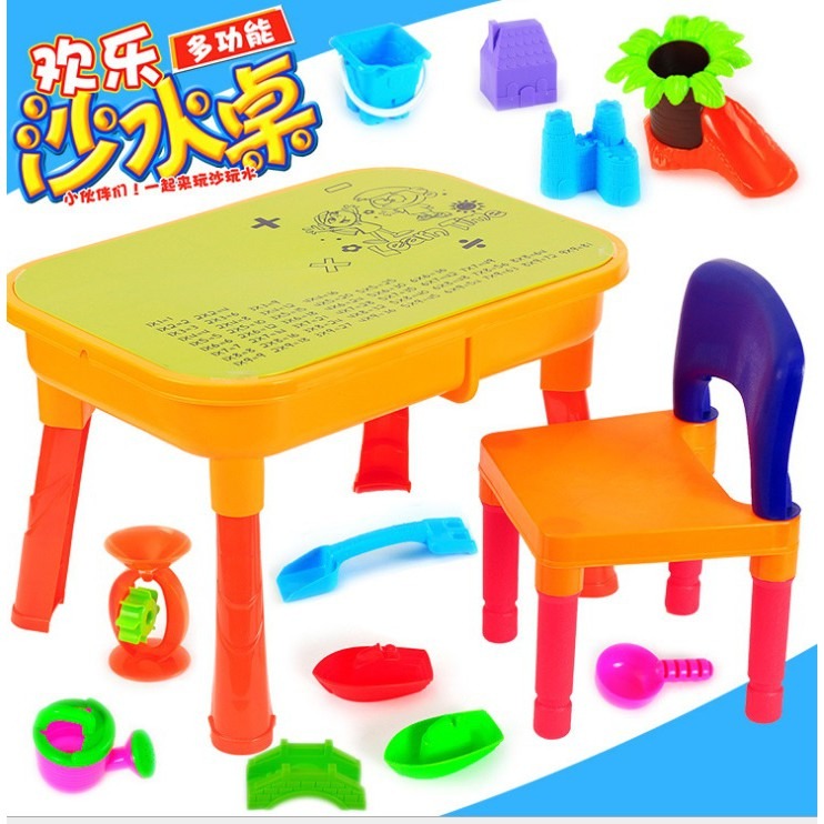 Kinetic Space Sand Water Kids Table Chair Toy★Magic Children Desk ...