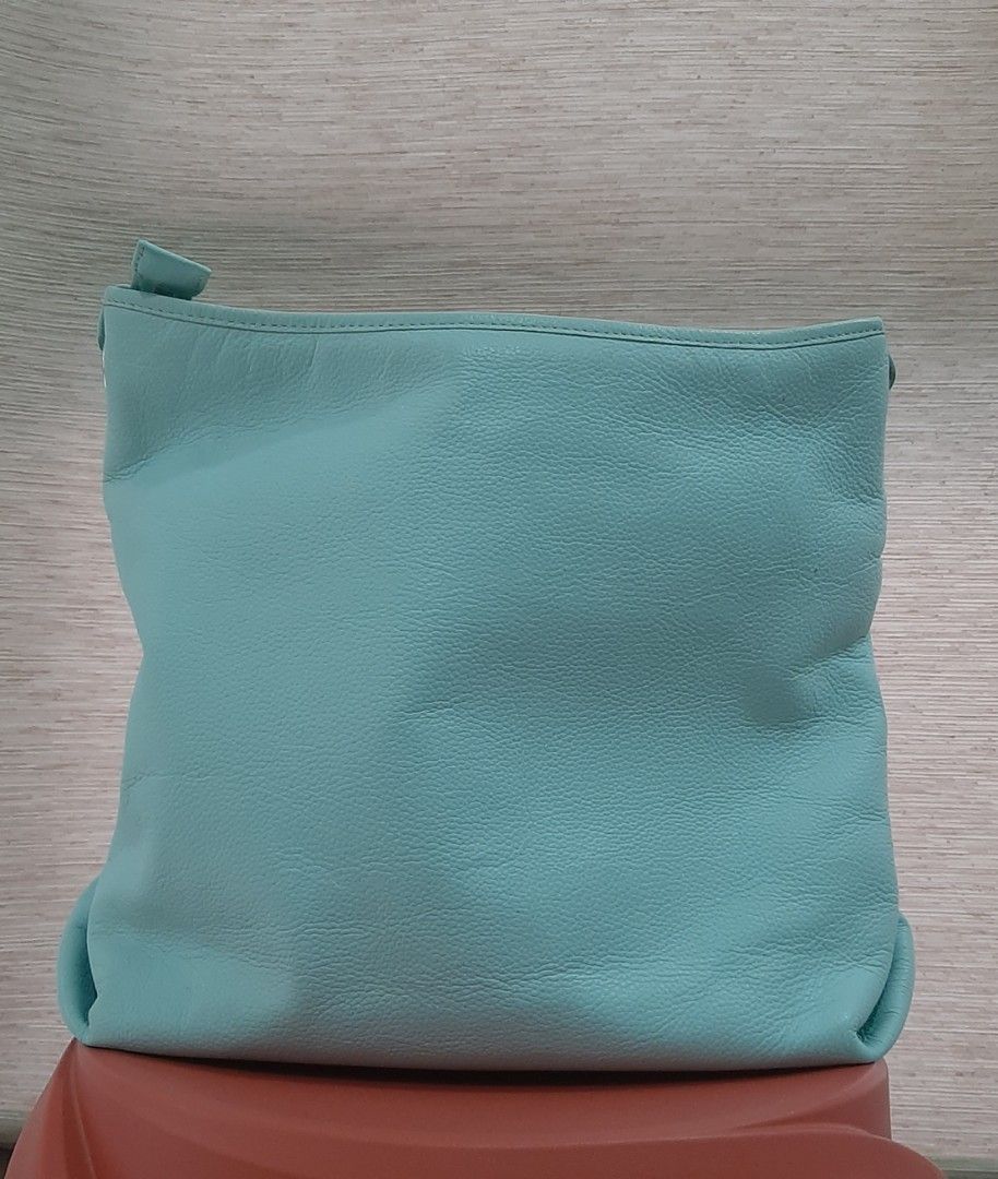 KITAMURA MOTOMACHI Tiffany Blue GENUINE LEATHER XBODY SHOULDER BAG ...