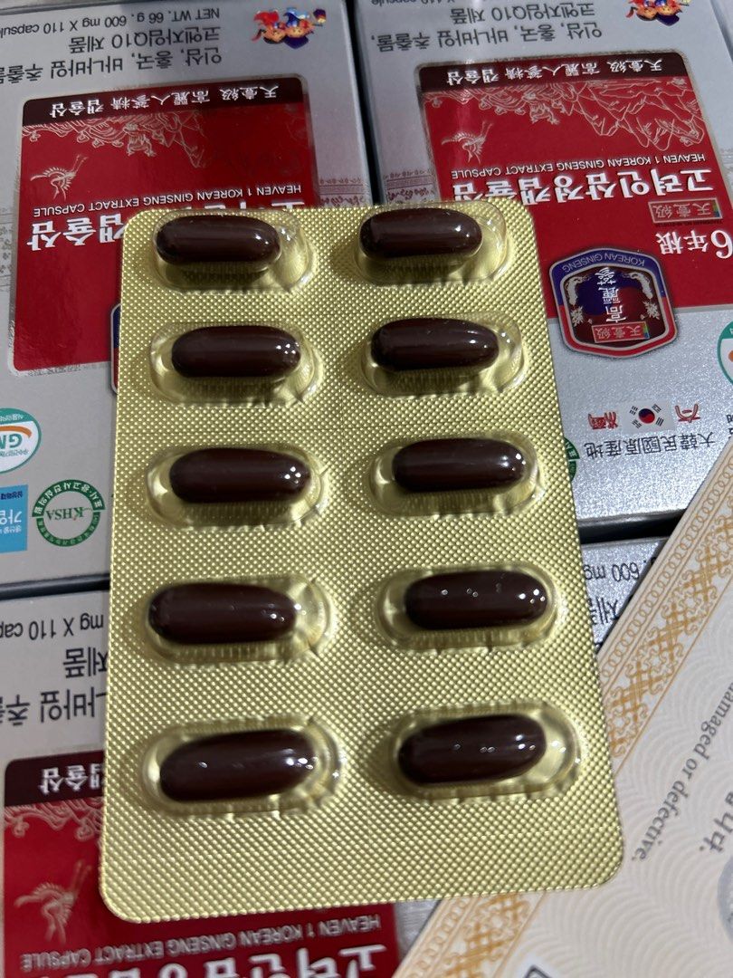 Korea Ginseng extract capsules, Health & Nutrition, Health Supplements ...