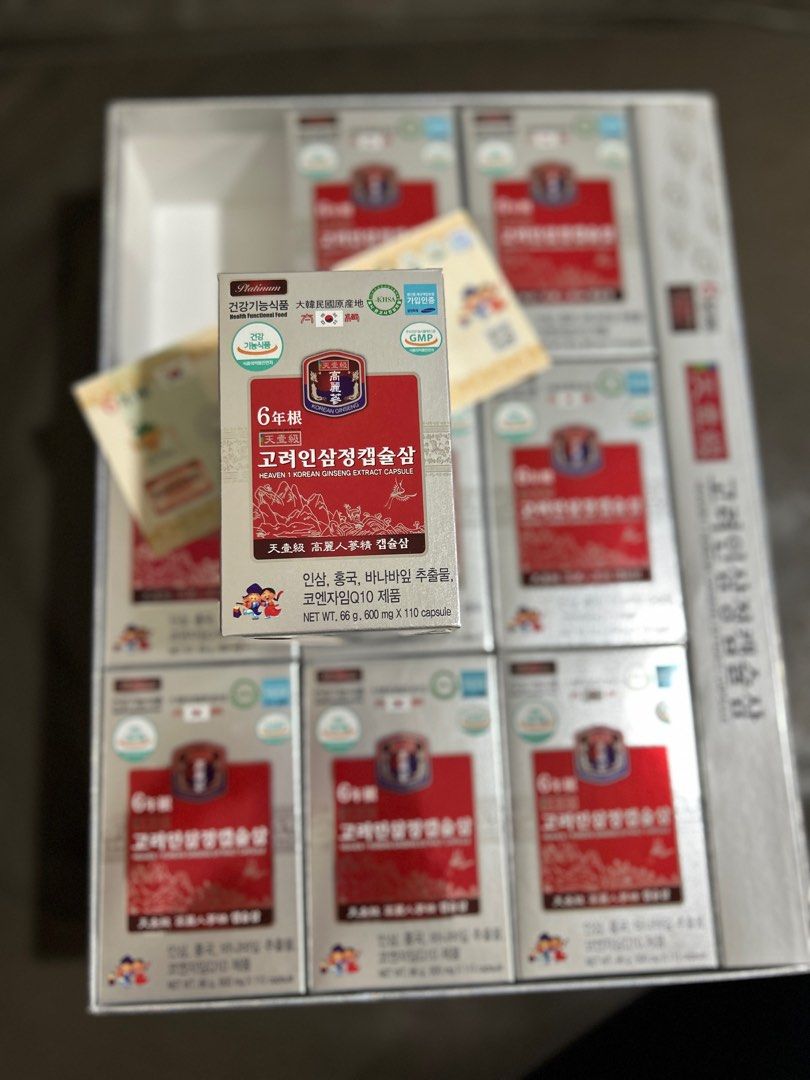 Korea Ginseng extract capsules, Health & Nutrition, Health Supplements ...