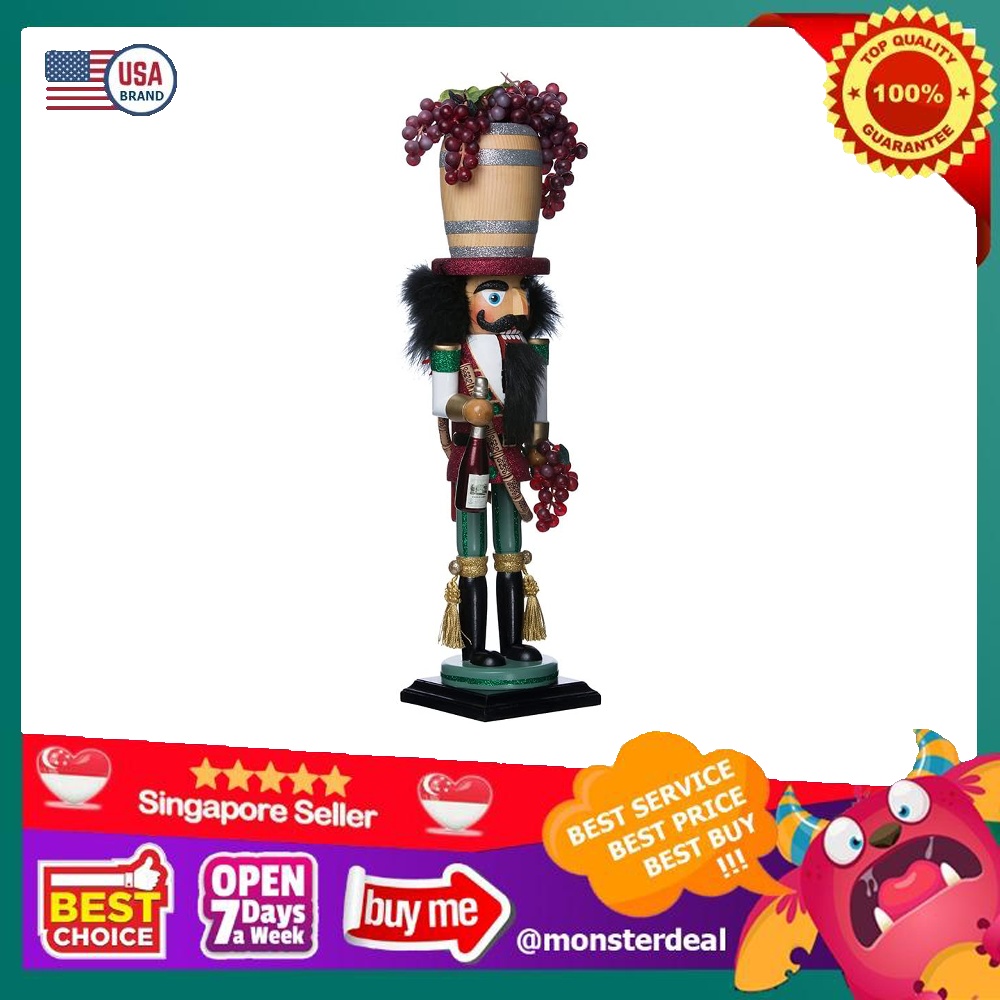 Kurt Adler 18.9" Hollywood Wine Barrel Hat Nutcracker, Everything Else ...
