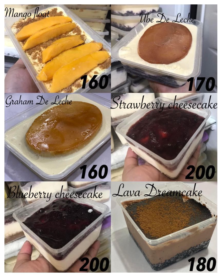 Leche flan ube halaya graham de leche mango float, Food & Drinks, Local ...
