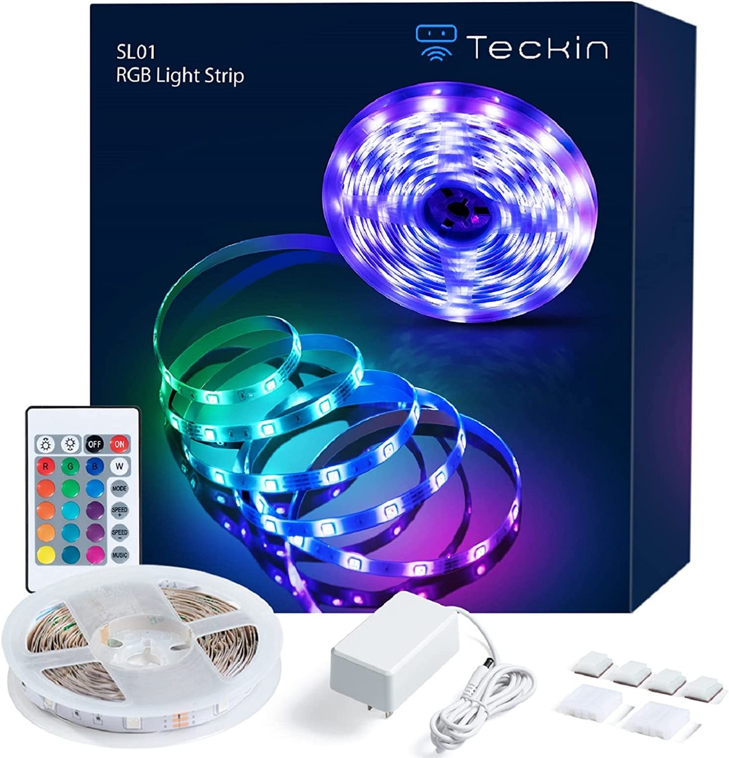 LED strip RGB, TECKIN LED strips waterproof and self-adhesive with ...