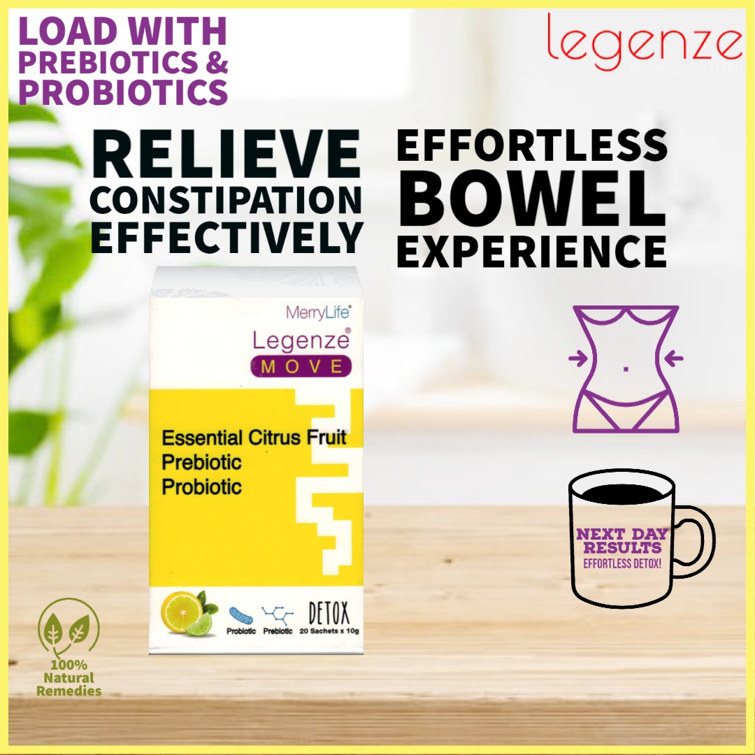 LEGENZE MOVE Probiotics & Prebiotics | Fibersol 2 - Detox | Diet ...