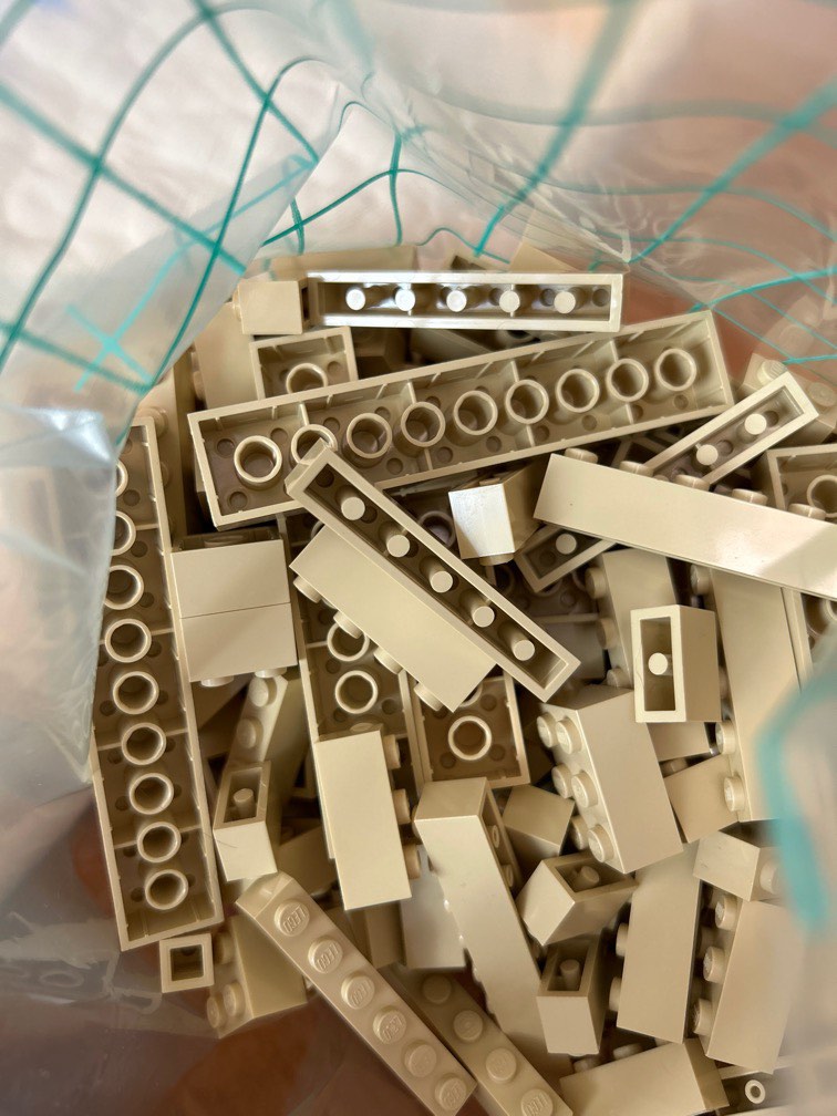 Lego beige/tan/dark brown bricks, Hobbies & Toys, Toys & Games on Carousell