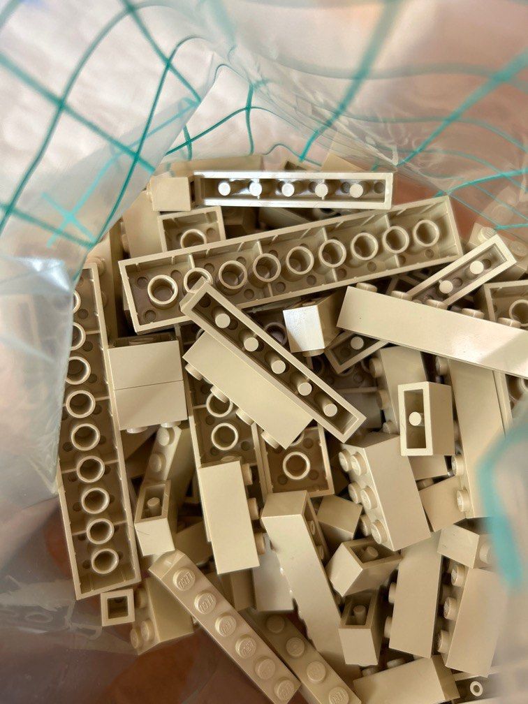 Lego beige/tan/dark brown bricks, Hobbies & Toys, Toys & Games on Carousell