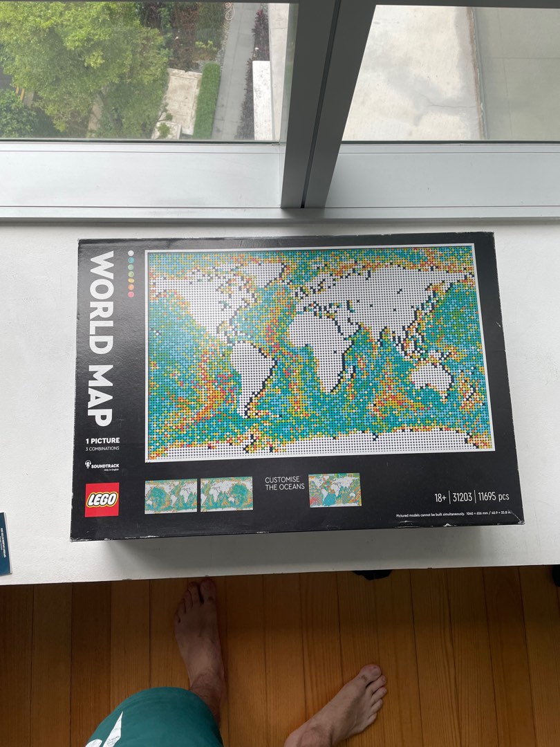 Lego World Map, Hobbies & Toys, Toys & Games on Carousell