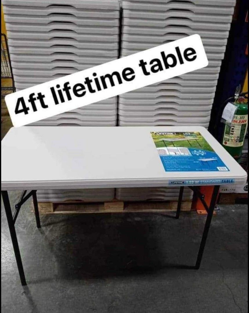 LIFETIME TABLE BRAND/HARD PLASTIC TABLE, Furniture & Home Living ...
