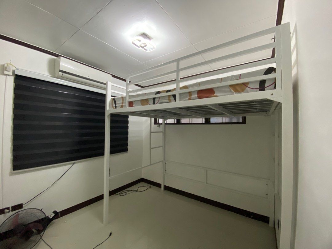 Loft Bed with Wood Cabinet Stairs and Uratex Foam, Furniture & Home ...