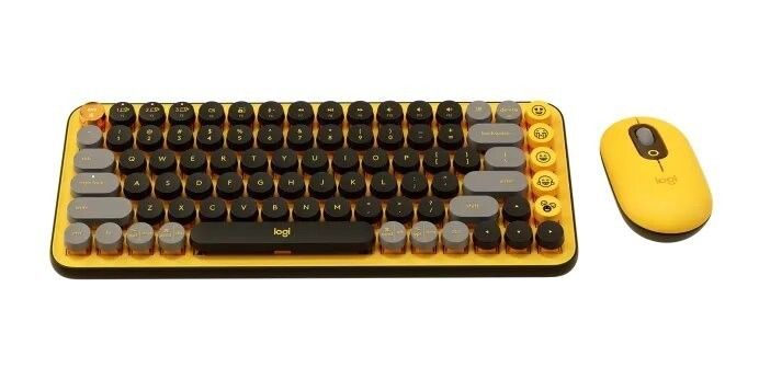 LOGITECH POP KEYS WIRELESS MECHANICAL KEYBOARD WITH CUSTOMIZABLE EMOJI ...