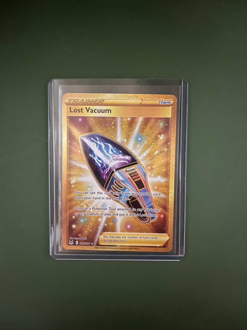 Lost Vacuum Gold - Pokemon TCG Lost Origin (217/196) Gold Secret Rare ...