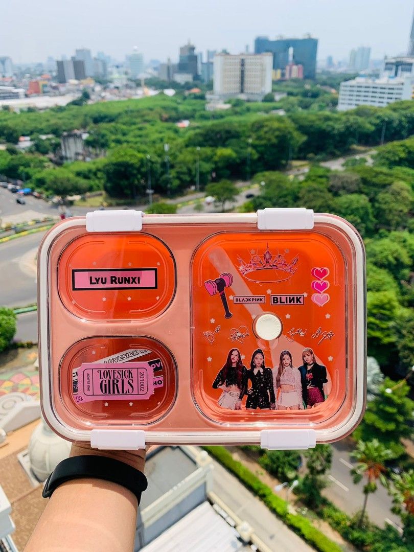 LUNCH BOX CHARACTER BLACKPINK FOR GIFT COUPLE KIDS, Furniture & Home ...