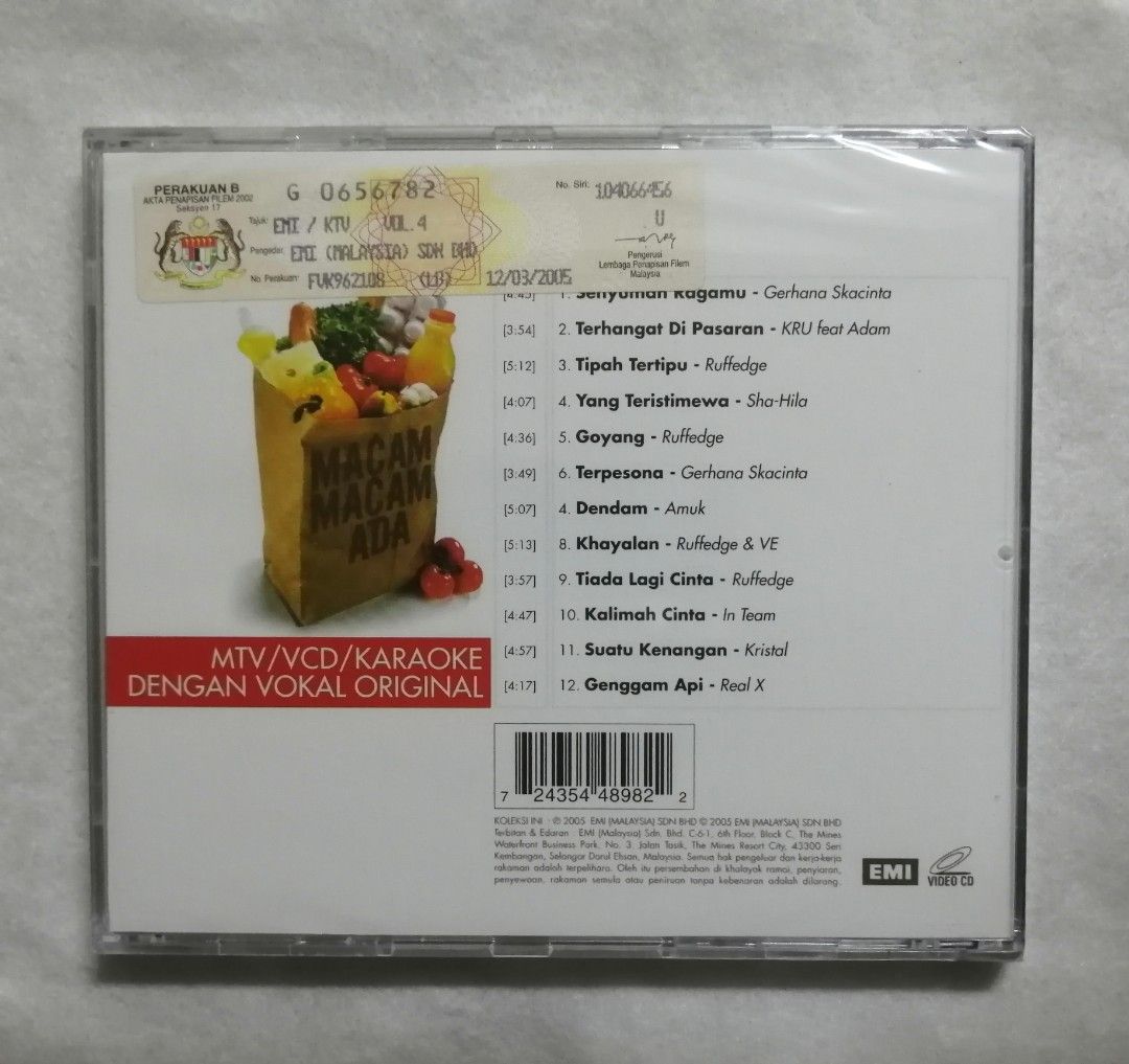Macam Macam Ada MTV VCD Dgn Vokal Original Gerhana Skacinta, KRU feat Adam, Amuk, Ruffedge 2005 ...