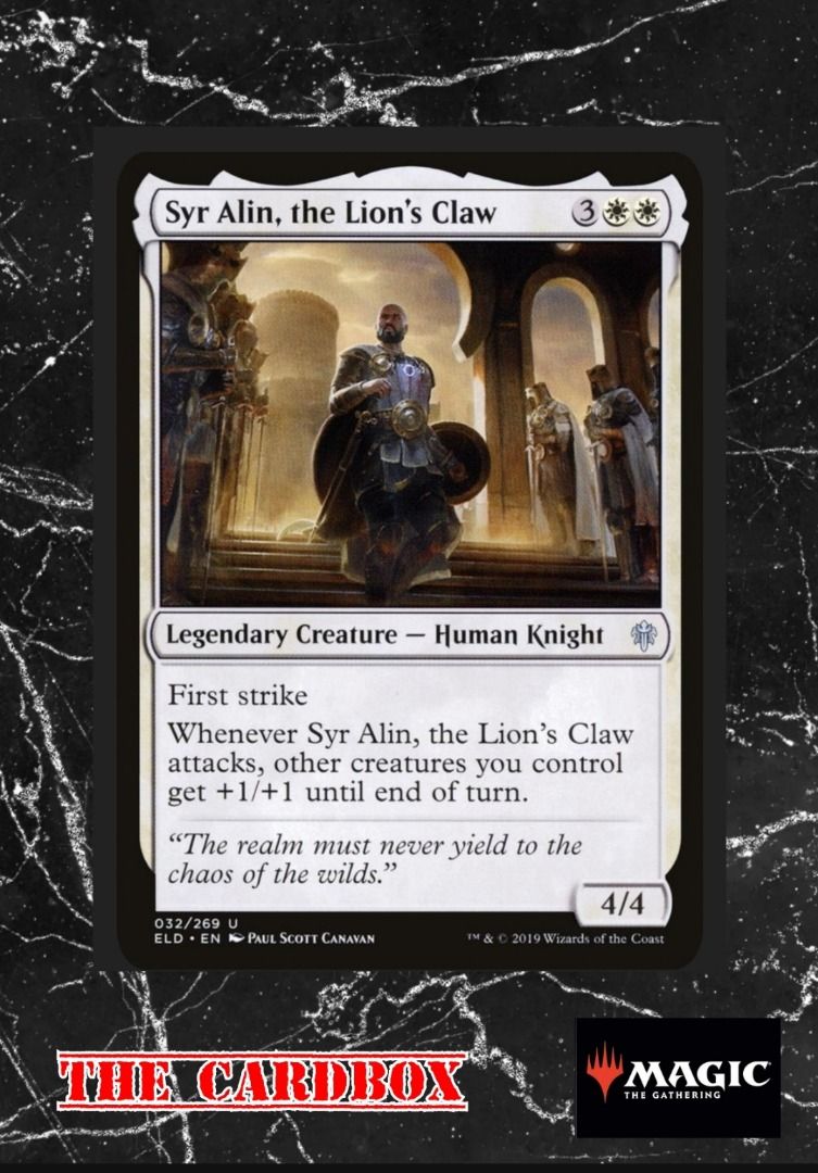 Magic The Gathering - Syr Alin, the Lion's Claw, Hobbies & Toys, Toys ...