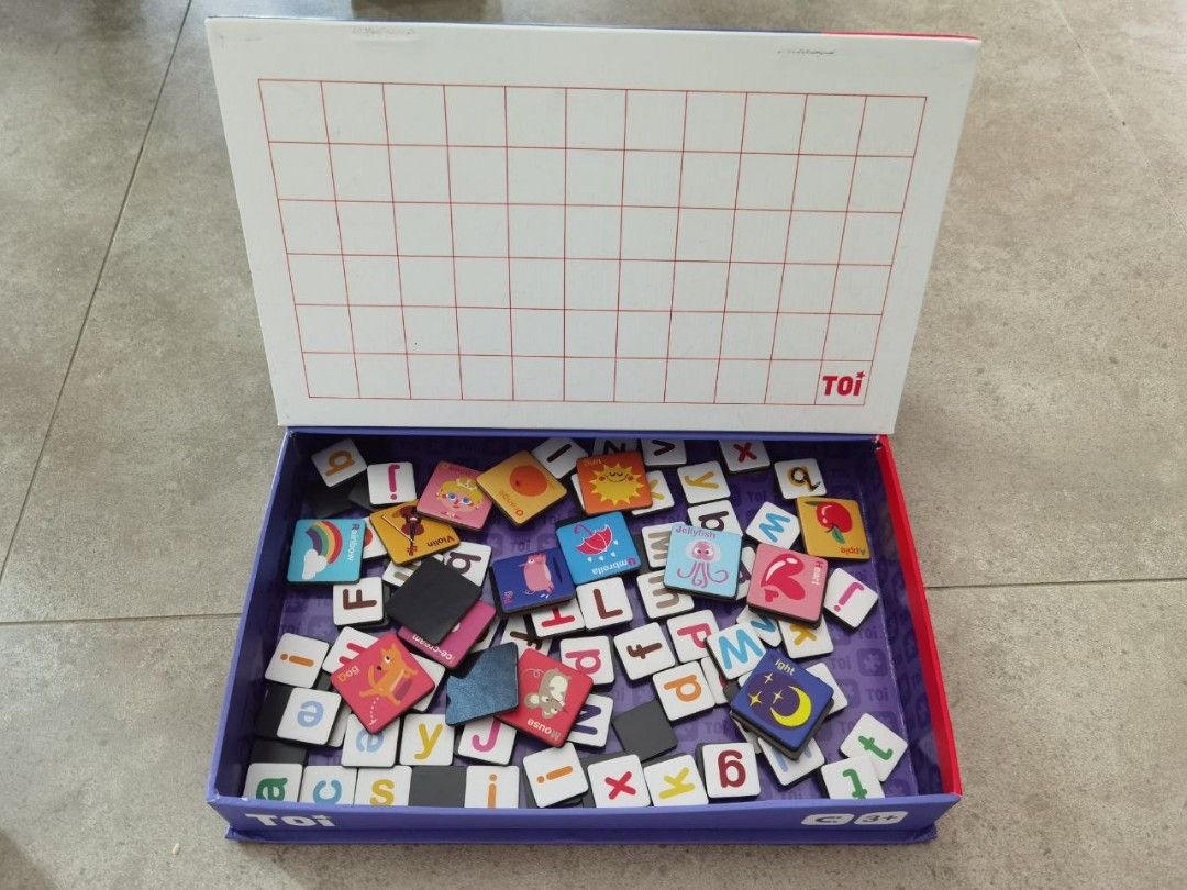Magnetic alphabet box, Babies & Kids, Infant Playtime on Carousell