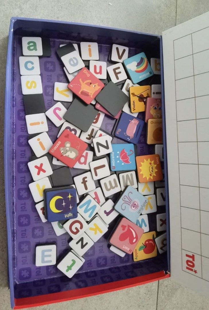 Magnetic alphabet box, Babies & Kids, Infant Playtime on Carousell