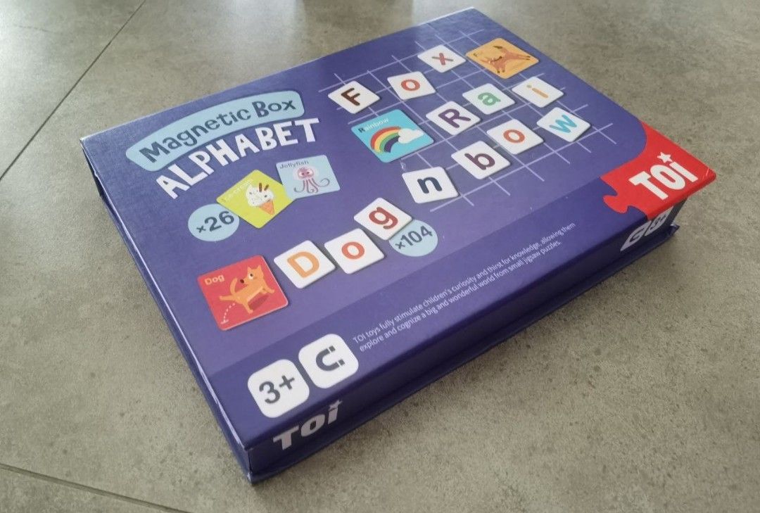 Magnetic alphabet box, Babies & Kids, Infant Playtime on Carousell