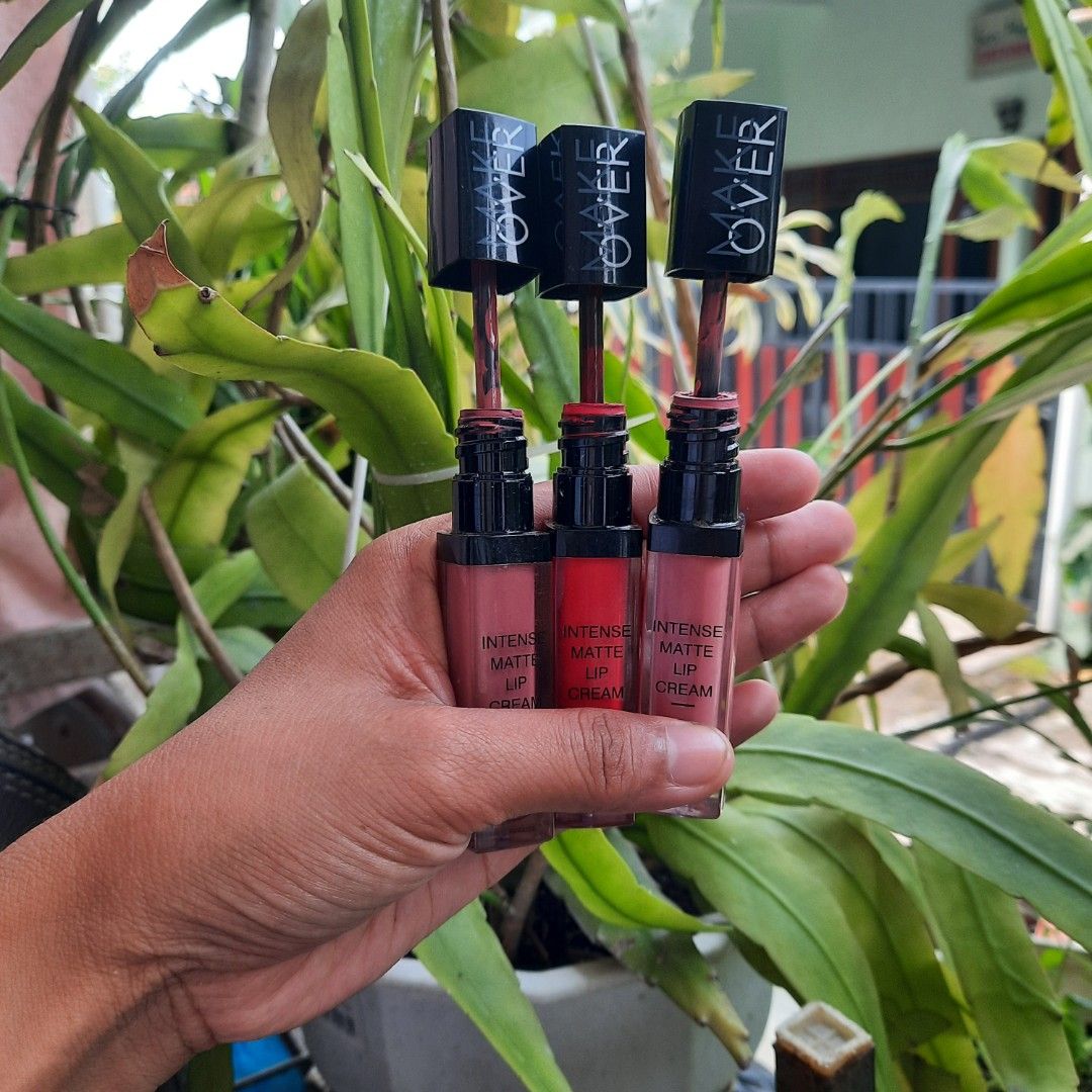 MAKEOVER LIP CREAM/ INTENSE MATTE LIP CREAM, Kesehatan & Kecantikan ...