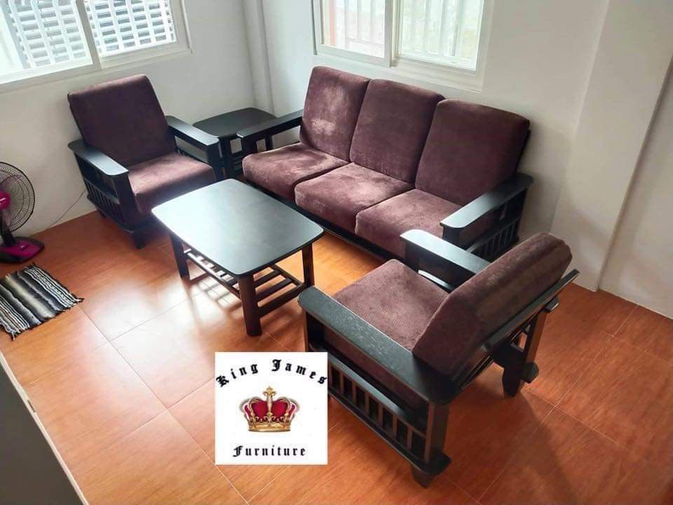 Malaysian Wooden Sala Set with Center and Side Table on Carousell