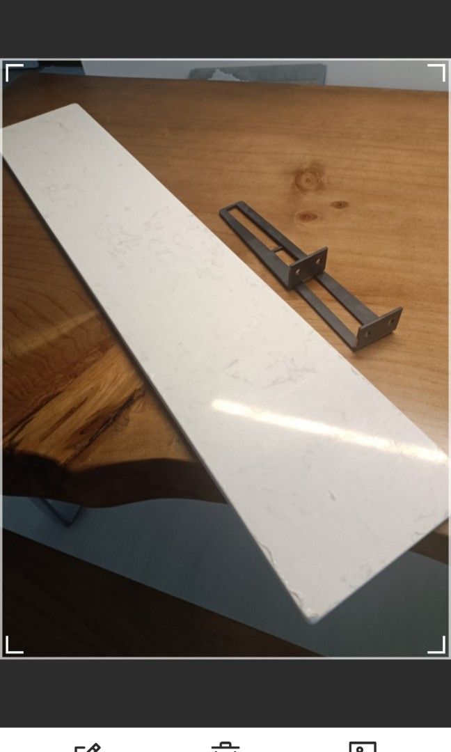 Marble Quartz Floating Shelf, Furniture & Home Living, Furniture ...