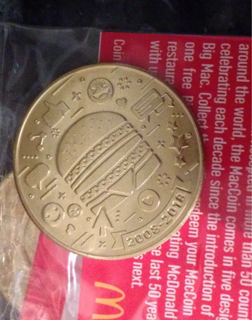McDonald’s big Mac Coin 50th Anniversary token 2008 - 2018 evolution of ...