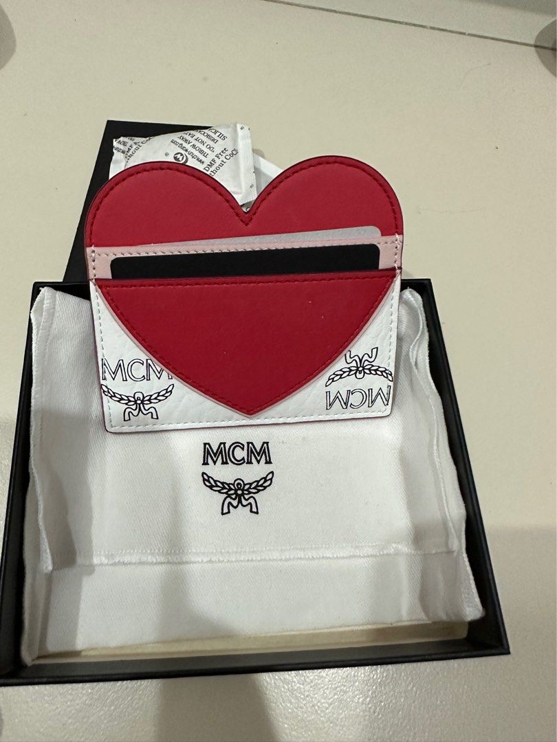 Mcm heart shape cardholder, Luxury, Accessories on Carousell