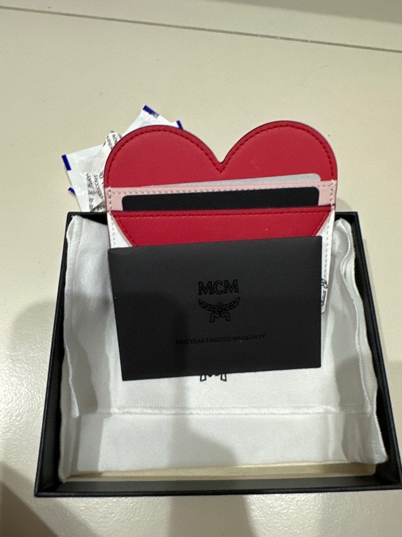 Mcm heart shape cardholder, Luxury, Accessories on Carousell
