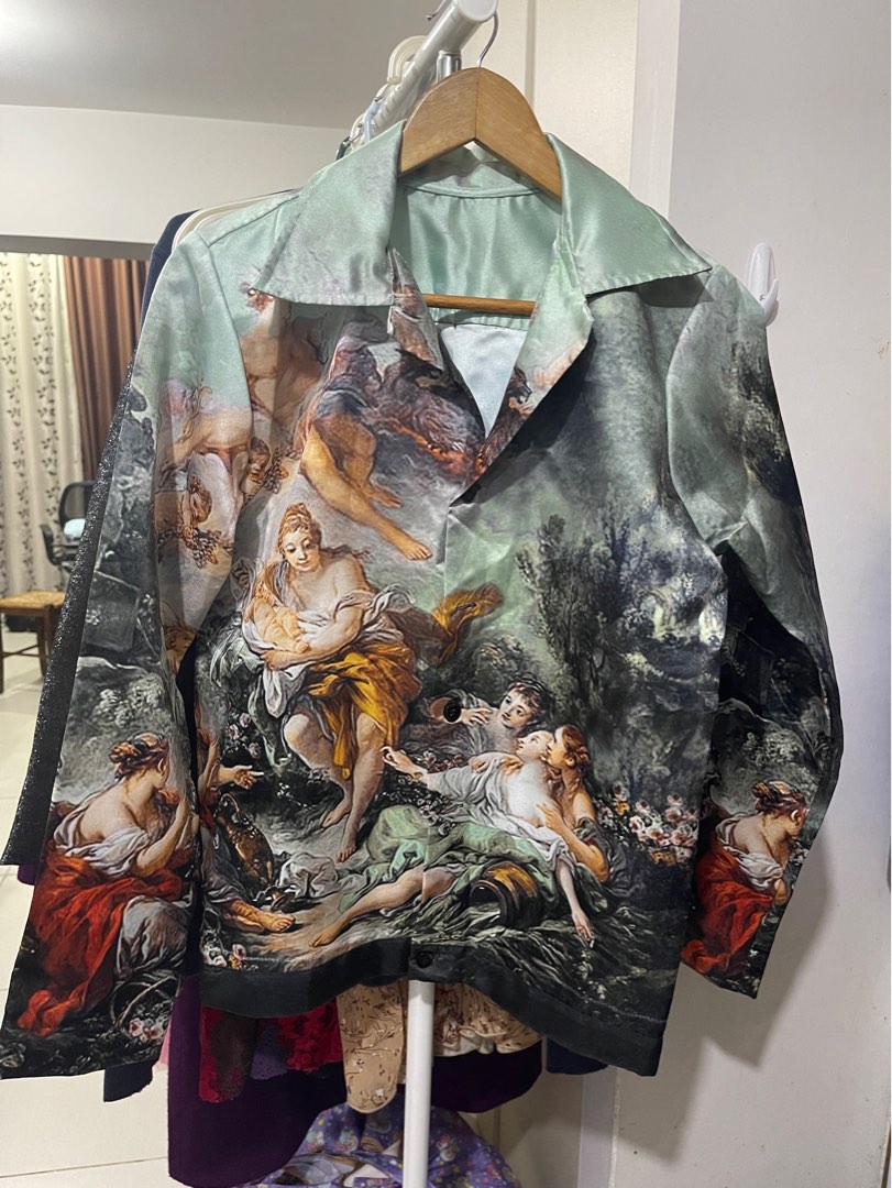 Men Jacket - Renaissance painting design, Men's Fashion, Coats, Jackets ...