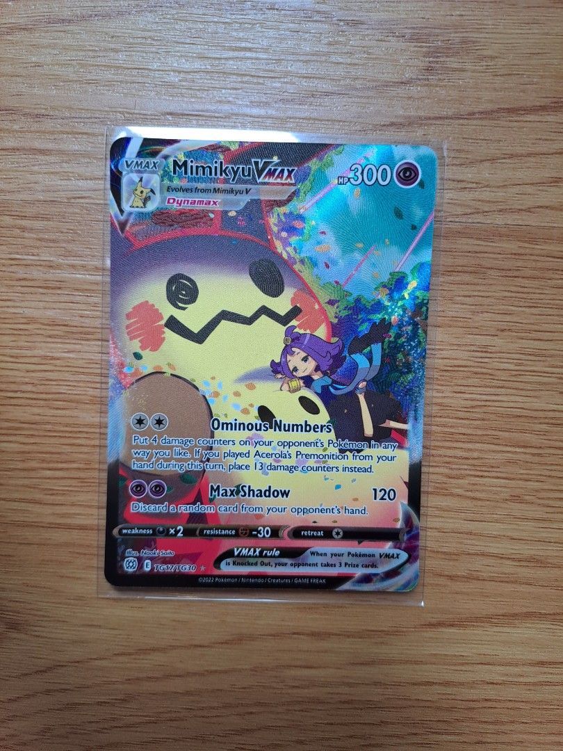Mimikyu Vmax TG Trainer Gallery Pokemon Card, Hobbies & Toys, Toys ...