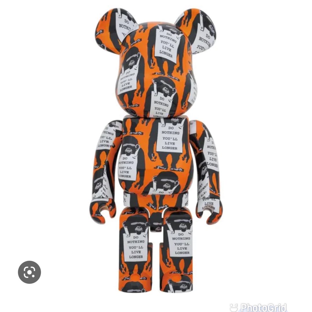 Monkey sign bearbrick 1000% medicom Kubrick be@rbrick bape, Hobbies ...
