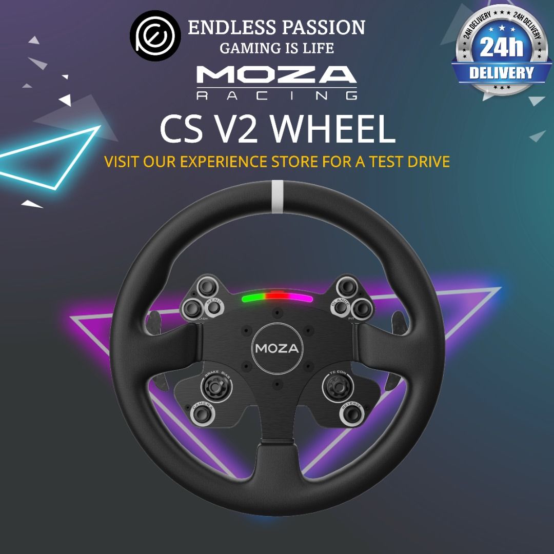MOZA CS V2 Steering Wheel, Video Gaming, Gaming Accessories ...