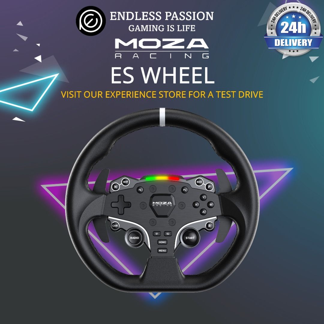 MOZA ES Steering Wheel, Video Gaming, Gaming Accessories, Controllers ...