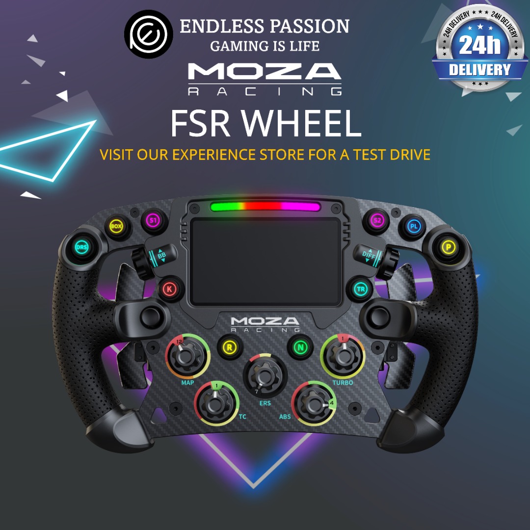 MOZA FSR steering wheel, Video Gaming, Gaming Accessories, Controllers ...