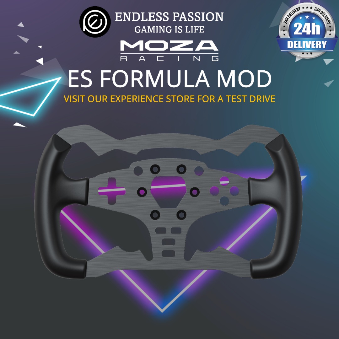 Moza R5 Formula Wheel Mod - PM FOR SPECIAL PRICE, Video Gaming, Gaming ...