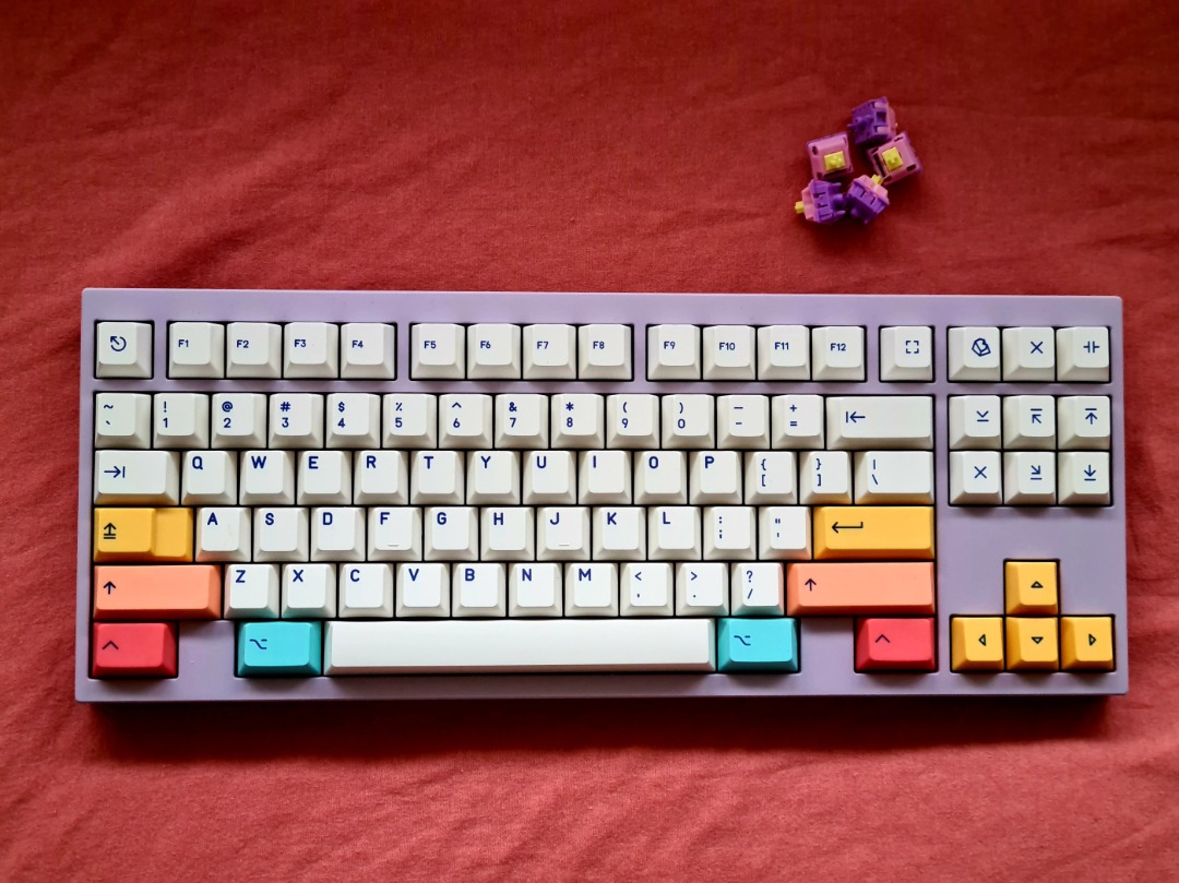Mr Suit 80 Owlabs Lilac Custom Mechanical Keyboard, Computers & Tech ...