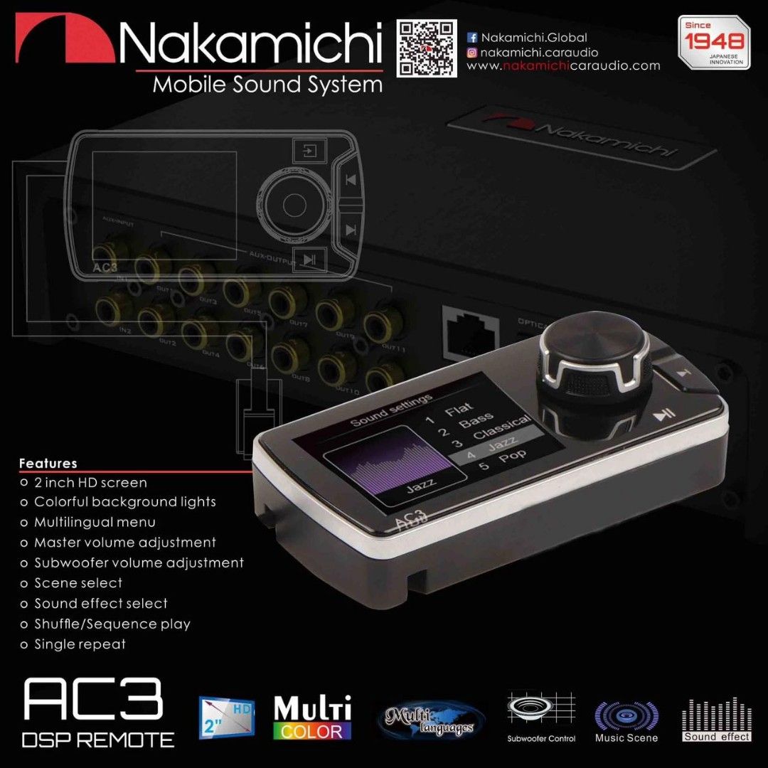 nakamichi Amplifier DSP, Car Accessories, Accessories on Carousell