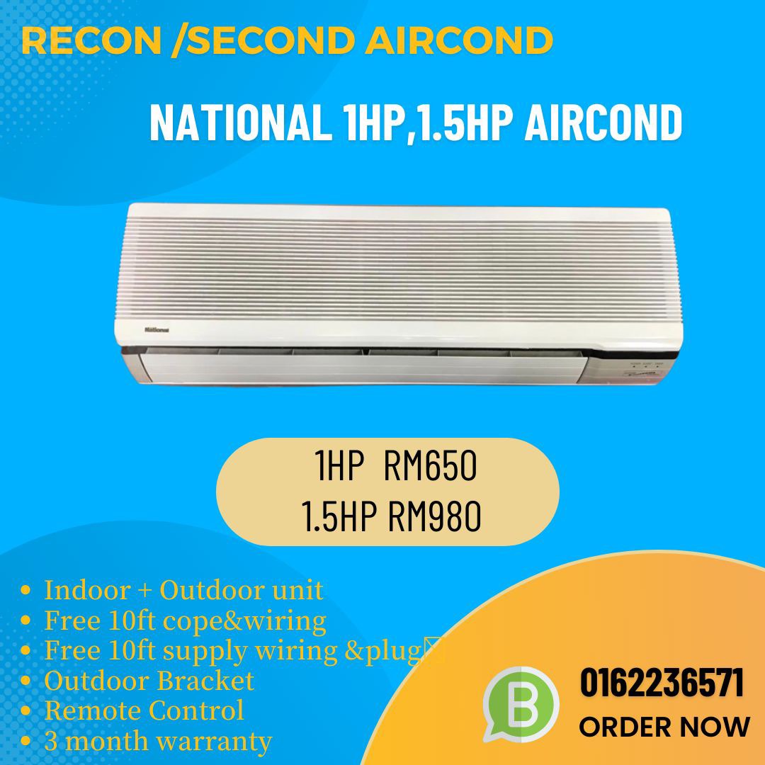 National 1.5HP Aircond L02, Services, Home Services, Aircon Services on ...