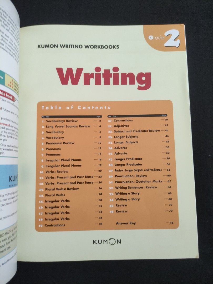 New Kumon Writing Level 2, Hobbies & Toys, Books & Magazines, Children ...