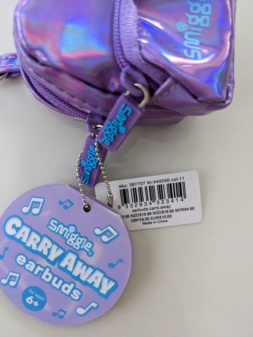 New Smiggle carry away earbuds, Audio, Earphones on Carousell