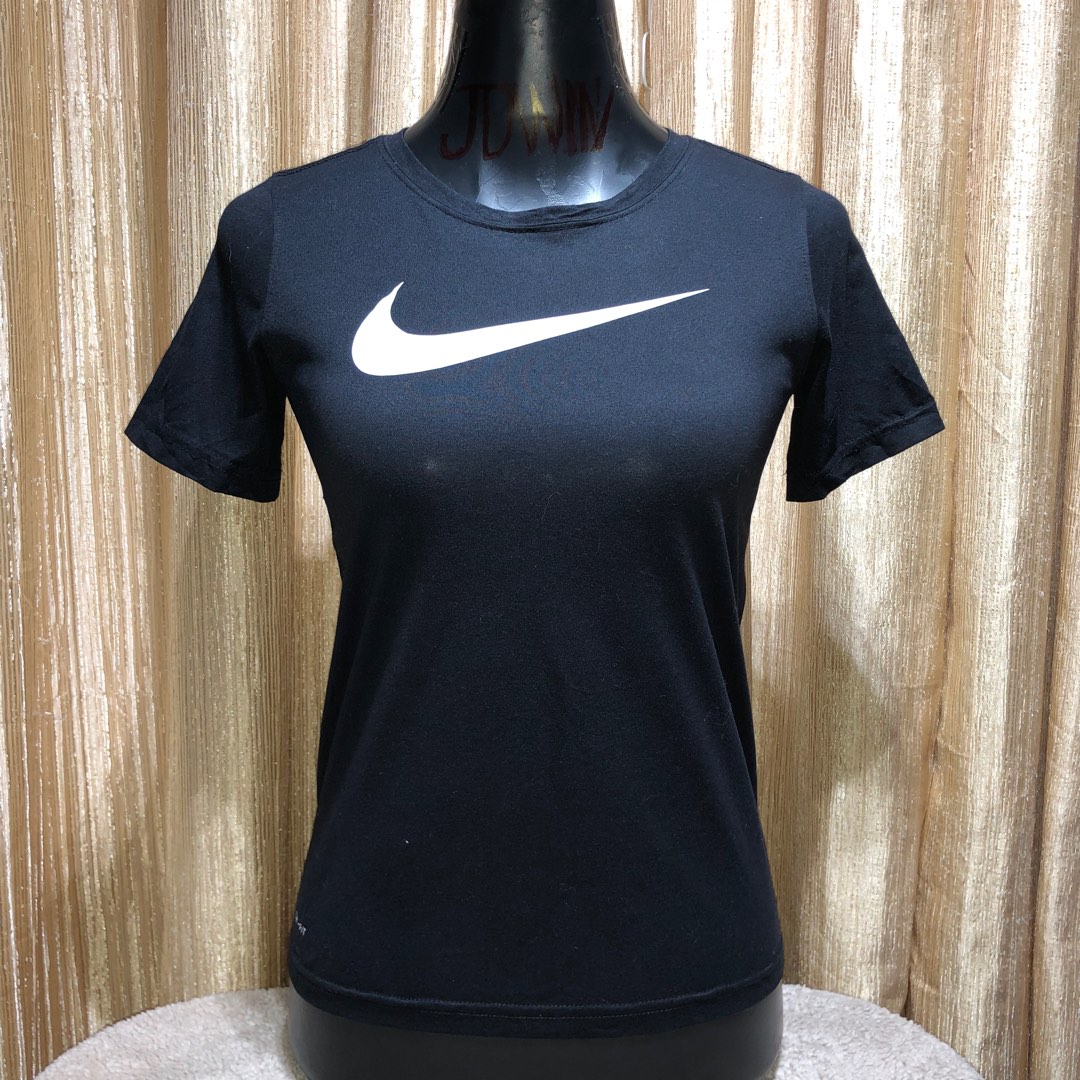 NIKE DRI-FIT ROUNDNECK SPORT BLOUSE BLACK (Please view all photos and ...