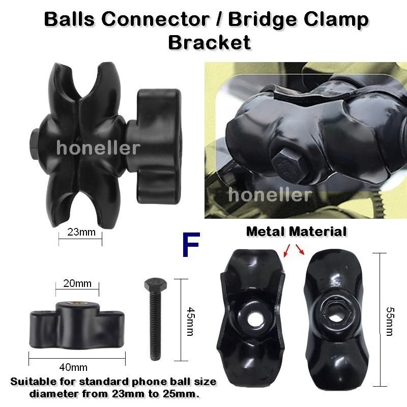 Octopus X Grip Phone Holder Ball Connector Clamp Mount Bracket ...