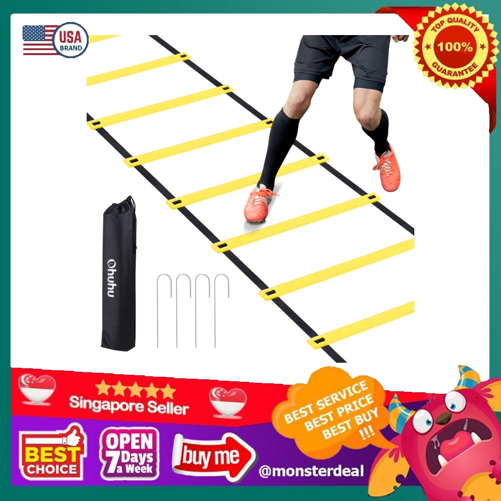 Ohuhu Agility Ladder, Speed Training Exercise Ladders for Soccer Football Boxing Footwork Sports ...