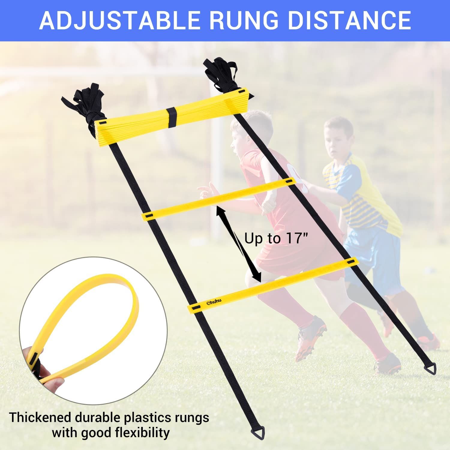 Ohuhu Agility Ladder, Speed Training Exercise Ladders for Soccer ...