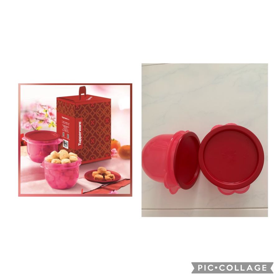 One touch tupperware 750ml each, Furniture & Home Living, Kitchenware ...